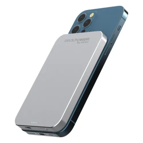 REALPOWER POWER BANK PB-5000 MAG SILVER 5000MAH