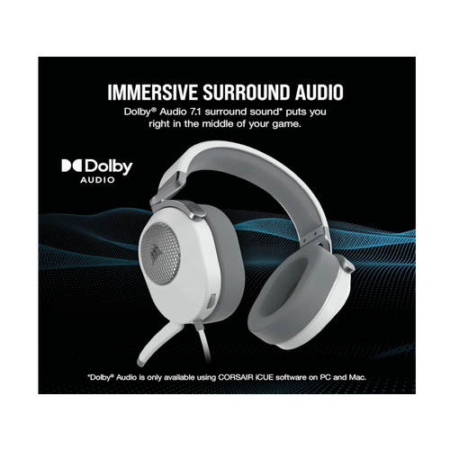 Corsair HS65 Surround žične slušalice CA-9011271-EU bela