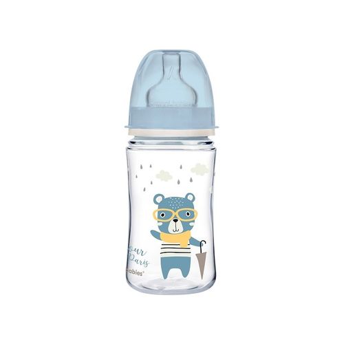 Canpol Baby Flašica Široki Vrat, Pp - 240 Ml - Bonjour Paris Blue