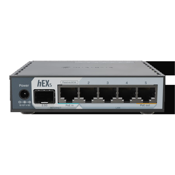 MikroTik E60iUGS hEX S ruter sa 5 x GB LAN/1 x WAN/2.5GbE SFP + USB3.0