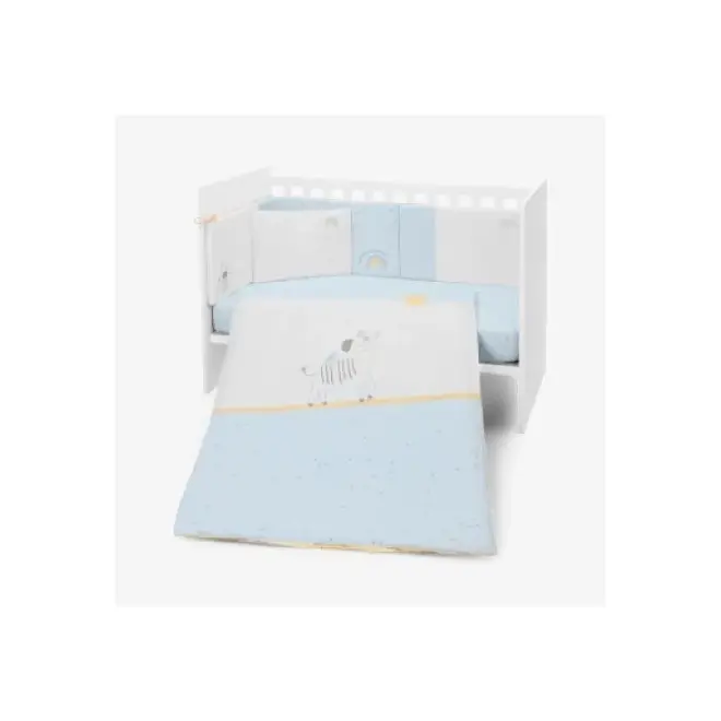 Posteljina sa ogradicom 6 pcs 60/120 Stripy Friends KKB60137