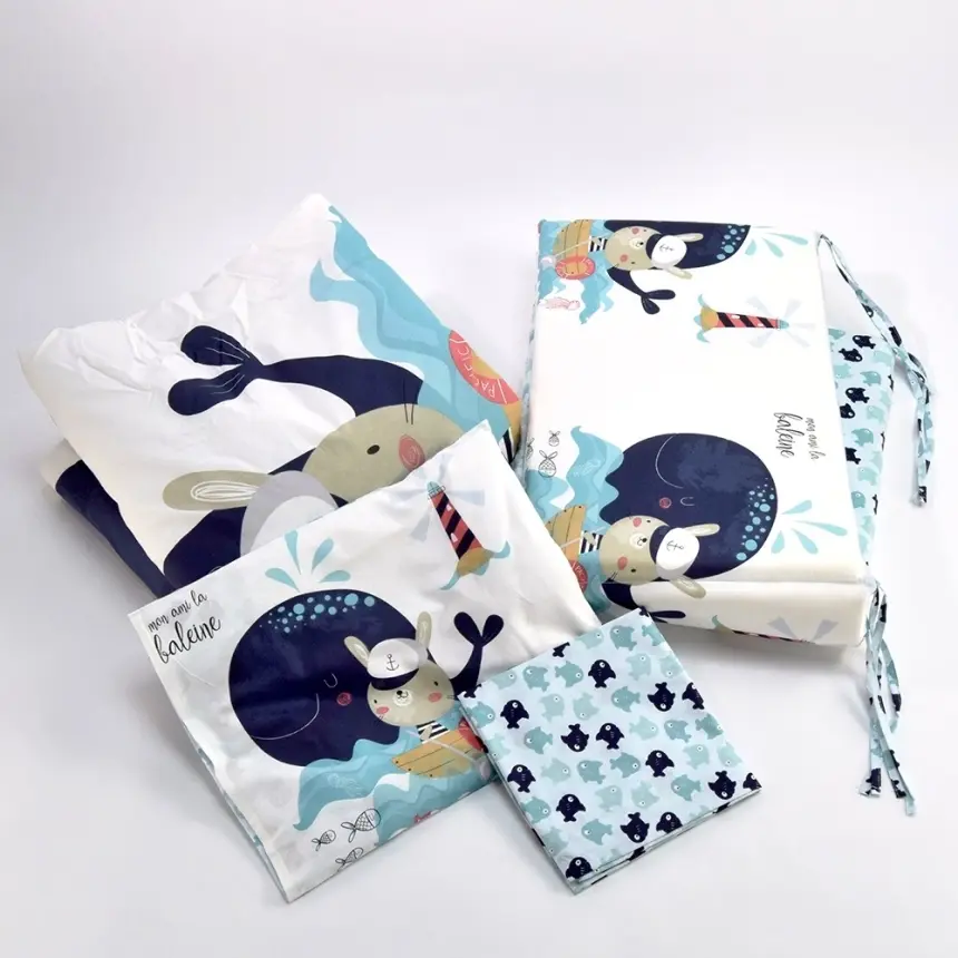 Posteljina sa ogradicom 6 pcs 70/140 Happy Sailor KKB60057