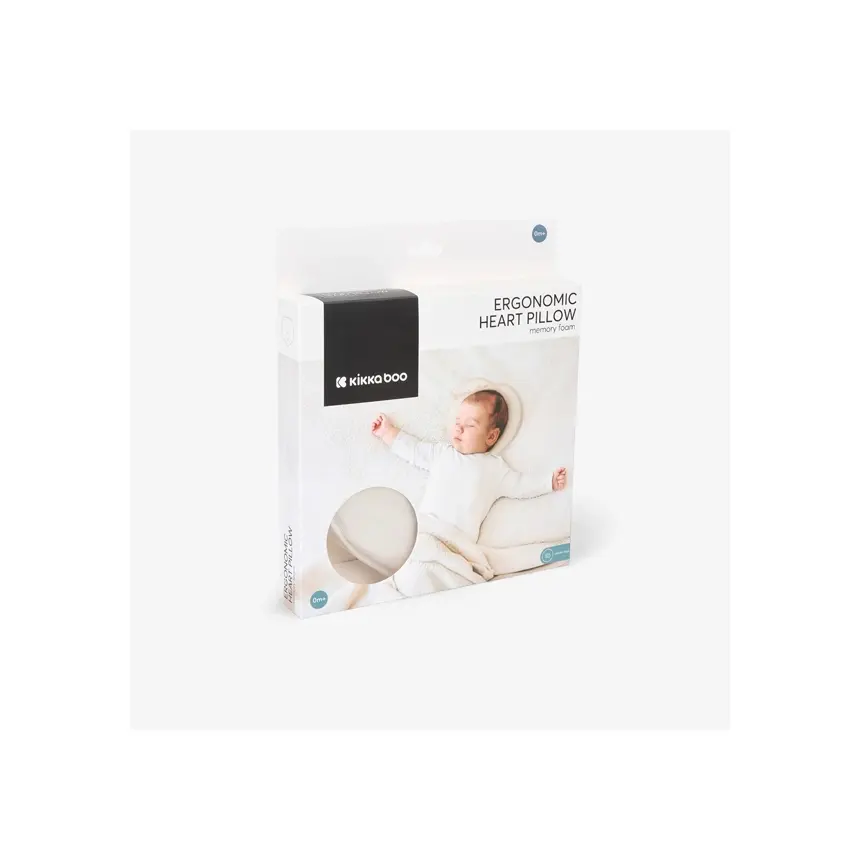 Ergonomski jastuk od memorijske pene Heart Airknit White KKB12128