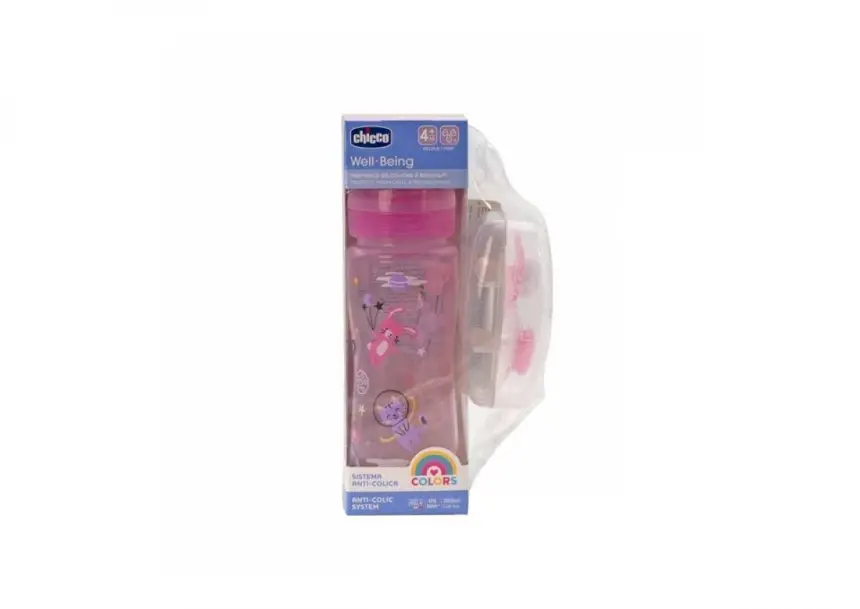 CHICCO WB PP FLAŠICA 330ML ROZE+CHICCO LIGHT LAŽA