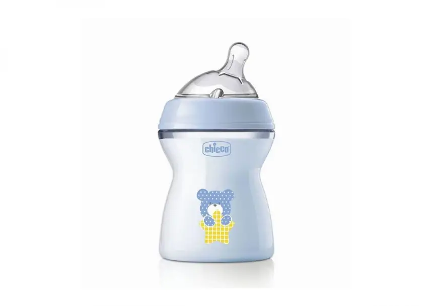 CHICCO NF PLASTIČNA FLAŠICA,250ML,SILIKON,2M+,DEČ.