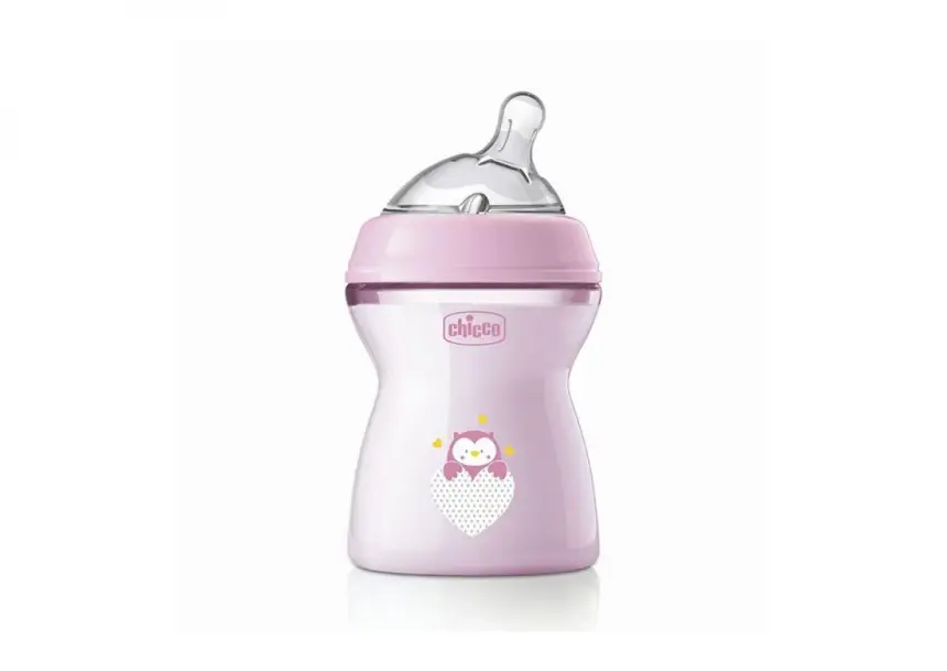 CHICCO NF PLASTIČNA FLAŠICA,250ML,SILIKON,2M+,DEV.