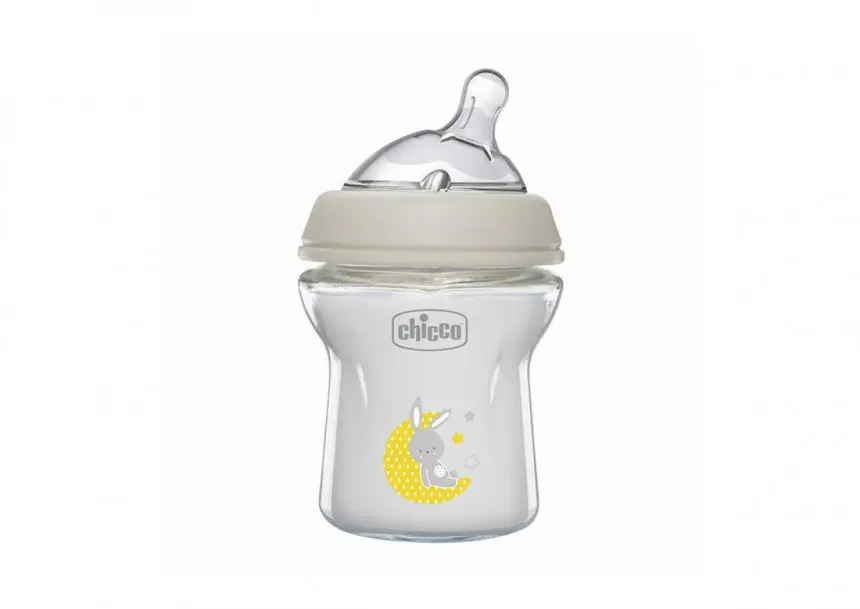 CHICCO NF STAKLENA FLAŠICA ,150ML ,SILIKON,0+M