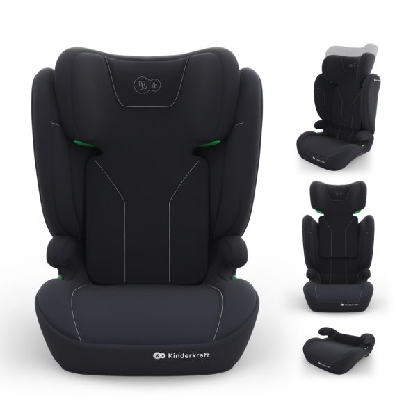 KINDERKRAFT autosediste i-spark 2 plus i size black