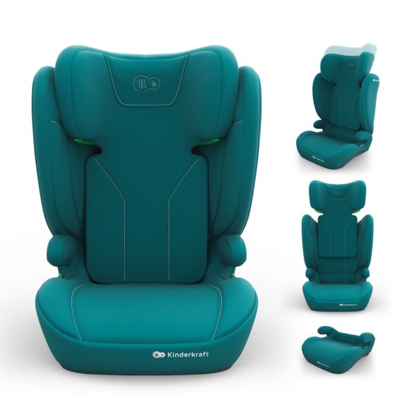 KINDERKRAFT autosediste i-spark 2 plus i size green