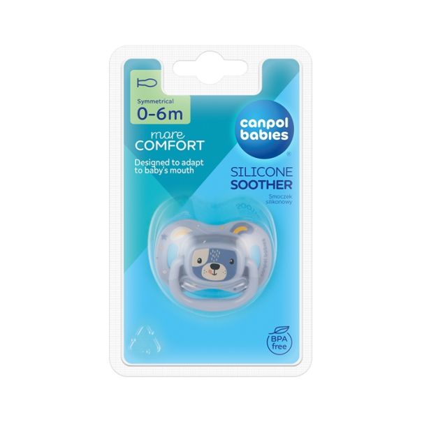 CANPOL BABIES SILIKONSKA VARALICA 0-6M CUTE ANIMALS BLUE 34/924_BLU