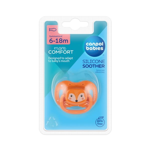 CANPOL BABIES SILIKONSKA VARALICA 6-18M CUTE ANIMALS ORANGE 34/925_ORA
