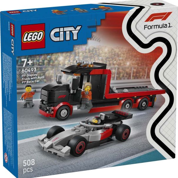 LEGO 60493 Kamion za izlaganje sa Audi F1® trkačkim automobilom