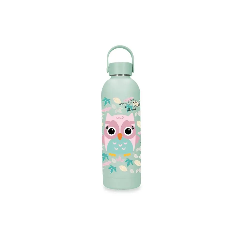 Termos 500ml 12-24h održavanje temperature Roll Road Happy Pets Owl mint 49933