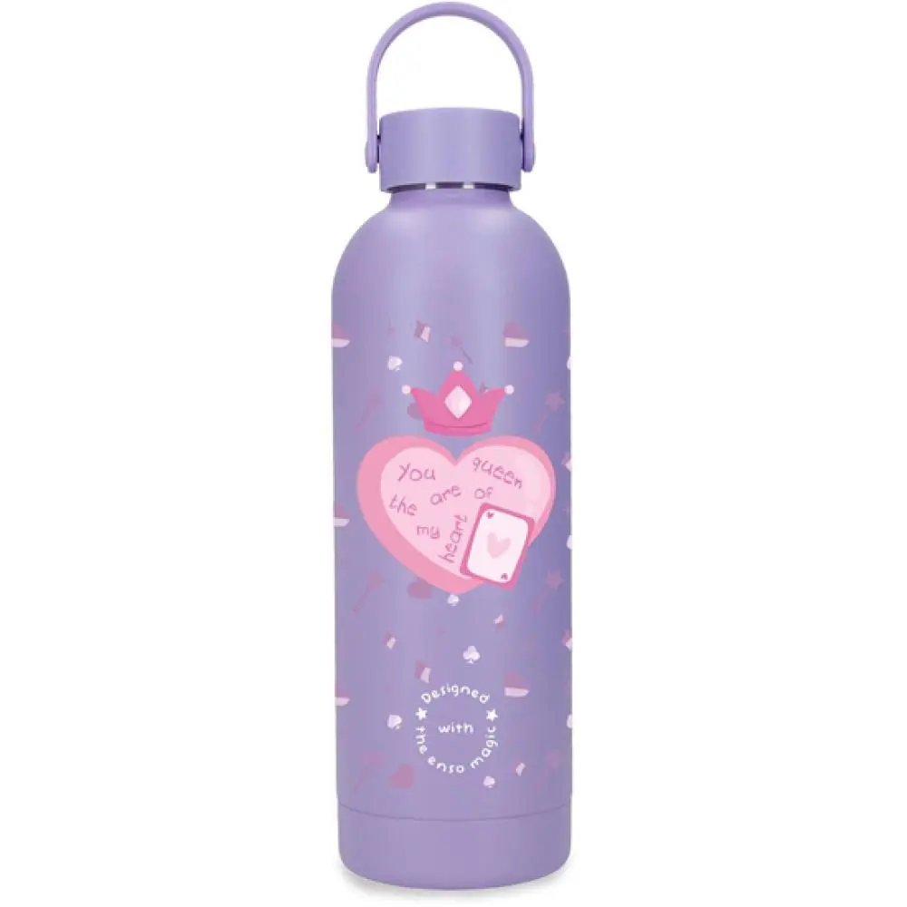 Termos 500ml 12-24h održavanje temperature Enso Queen Of Hearts purple 99533