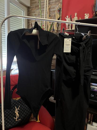 Zara komplet / midi suknja i body