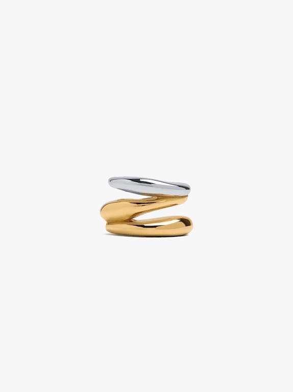 BICOLOR RING SPIRAL EFFECT WITH STAINLESS STEEL