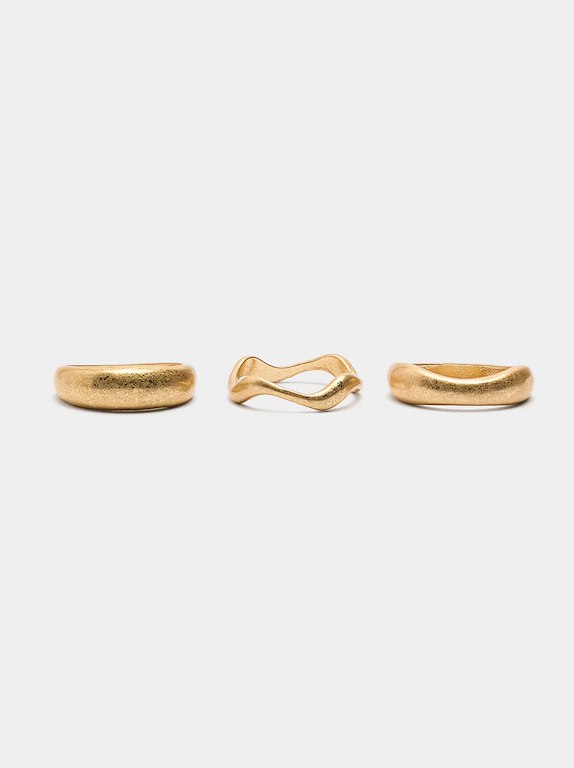 SET OF WAVY RINGS