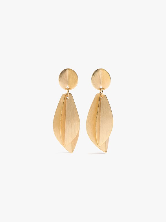 LONG EARRINGS WITH LEAVES