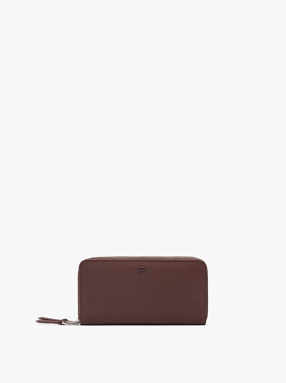 WALLET WITH SOFT TEXTURE WITH DOUBLE CLOSURE