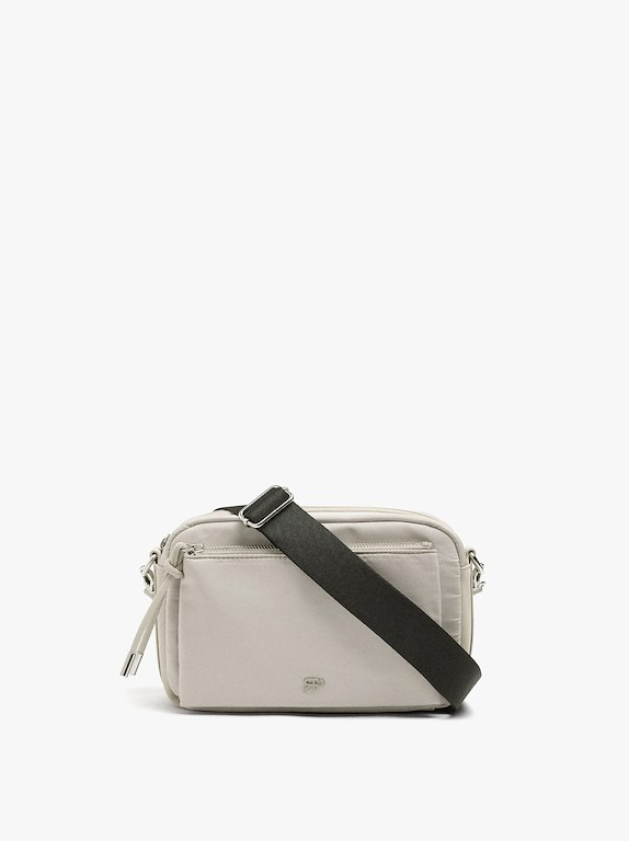 NYLON CROSSBODY BAG WITH EXTERIOR POCKETS