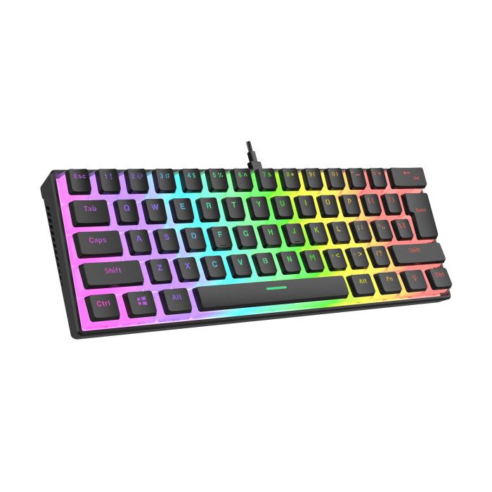 Tastatura USB-C Rampage RADIANT K11 Red Switch US RGB crna
