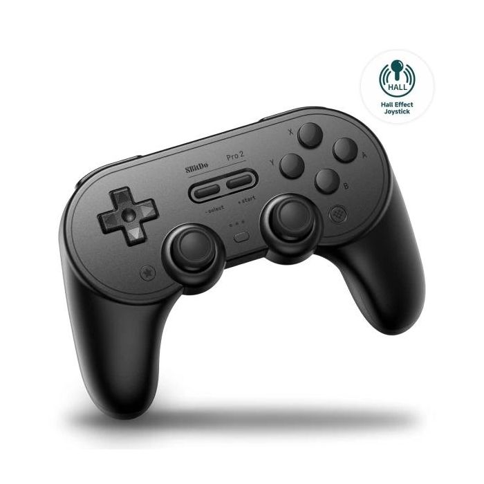 Bežični gamepad 8BitDo Pro 2 BT/2.4Ghz/Multi platform/Vibracija/Hall Effect/TMR/Black