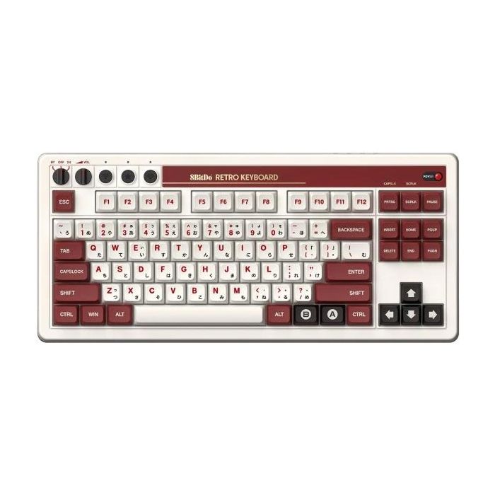 Bežična tastatura 8BitDo Retro 87/mehanička/Fami Edition + Dual Super Buttons
