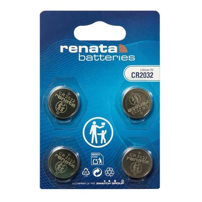 Renata baterija CR 2032 3V Litijum baterija dugme, PAK4 (cena po kom.)