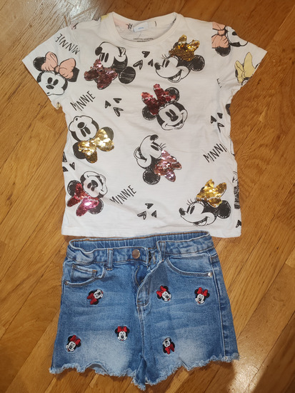 Mini majica i teksas šorts