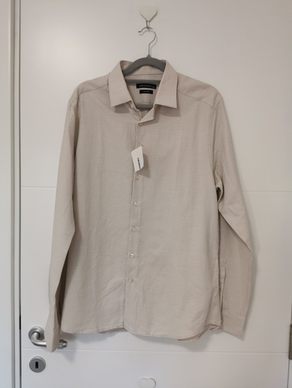 Slim fit košulja XL bež