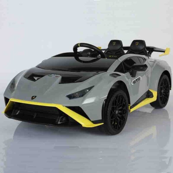 Licencirani Lamborghini Huracán STO na akumulator 12V 7Ah – Sivi