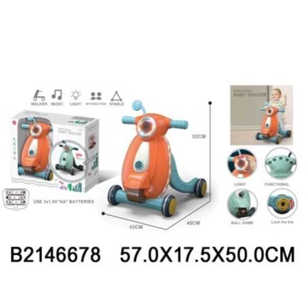 Dečija Guralica VESPA – Hodalica sa edukativnim panelima 667807-k