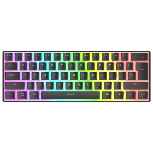 Tastatura USB-C Rampage RADIANT K11 Red Switch US RGB crna