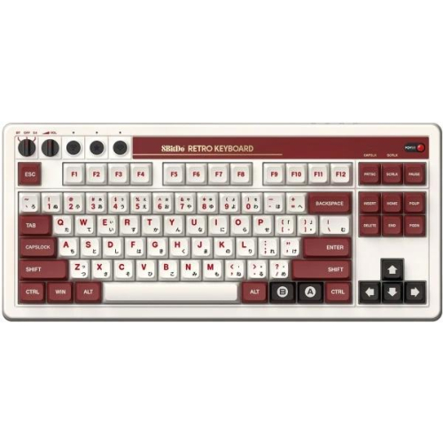 Bežična tastatura 8BitDo Retro 87/mehanička/Fami Edition + Dual Super Buttons