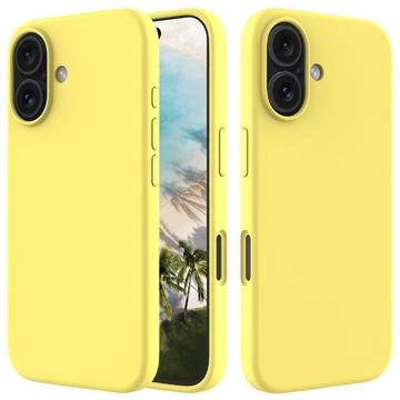 IPHONE 16 PLUS MASKA OD TEČNOG SILIKONA - ŽUTA