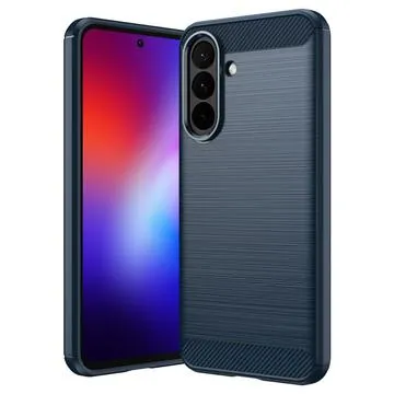 SAMSUNG GALAXY A27 BRUSHED TPU CASE - CARBON FIBER - BLUE