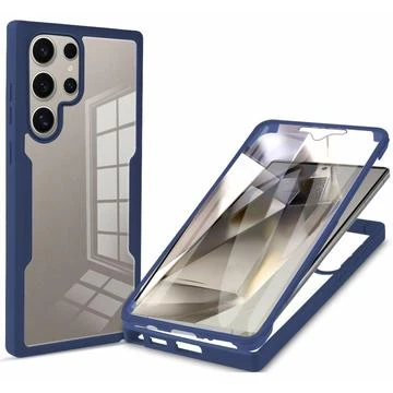SAMSUNG GALAXY S25 ULTRA 360 PROTECTION SERIES CASE - BLUE / CLEAR