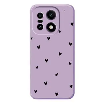 ONEPLUS 15 HEART PATTERN SLIM TPU CASE - PURPLE / BLACK