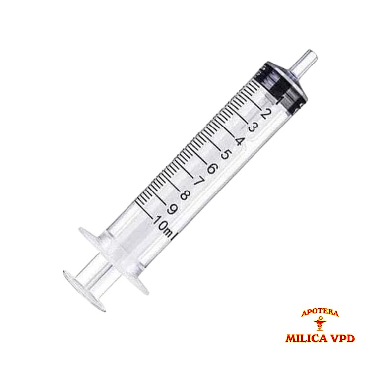 Špric 10ml trodelni plastični sterilni sa gumom TROGE