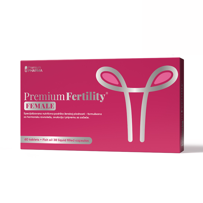 Premium Fertility Female 60 tableta + 30 kapsula – podrška ženskoj plodnosti, ovulaciji i pripremi za trudnoću
