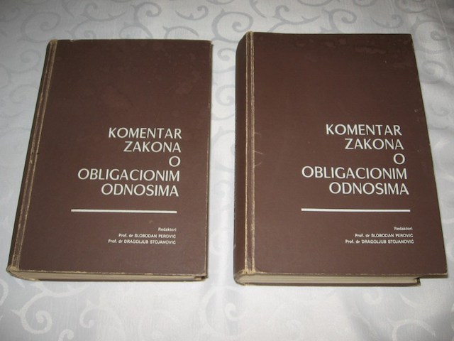 Komentar zakona o obligacionim odnosima Perović