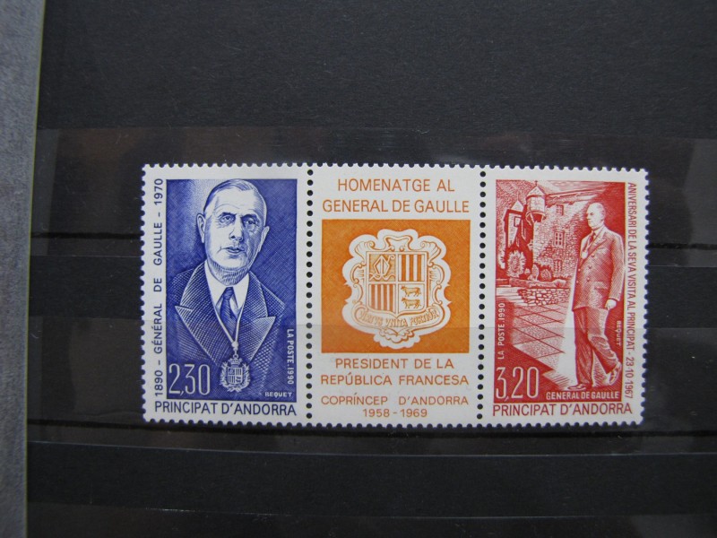 FRANCUSKA ANDORRA 1990god. mi418-19** Komplet