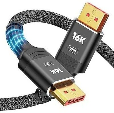 E-Green Kabl DisplayPort 2.1 M/M 16K/80Hz 2m, crni