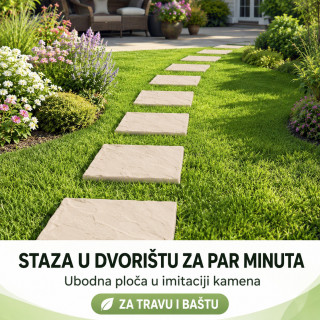 Ubodna ploča za dvorišnu stazu 40x40 cm – imitacija kamena