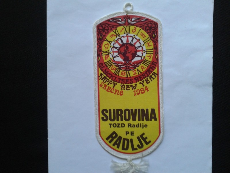 Amblem-Surovina Tozd Radlje-Kolekcionarski primerak
