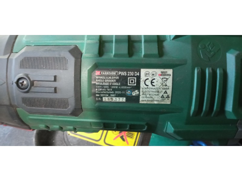 Parkside PWS 230 D4 velika brusilica