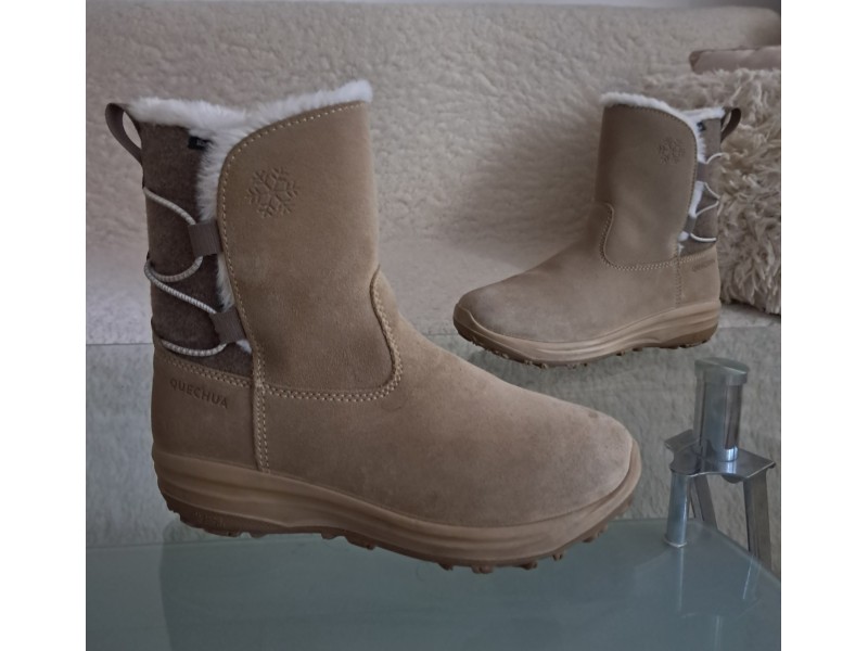QUECHUA VODOOTPORNE ČIZME PRIRODNA KOŽA 37