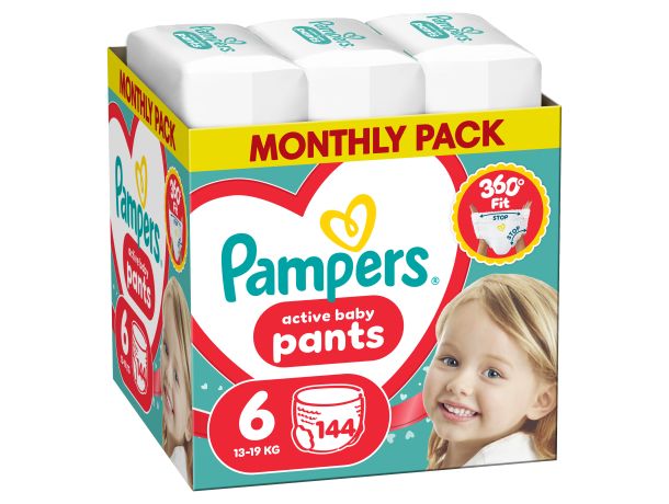 PAMPERS PELENE PANTS MSB 6 144 kom-NOVO
