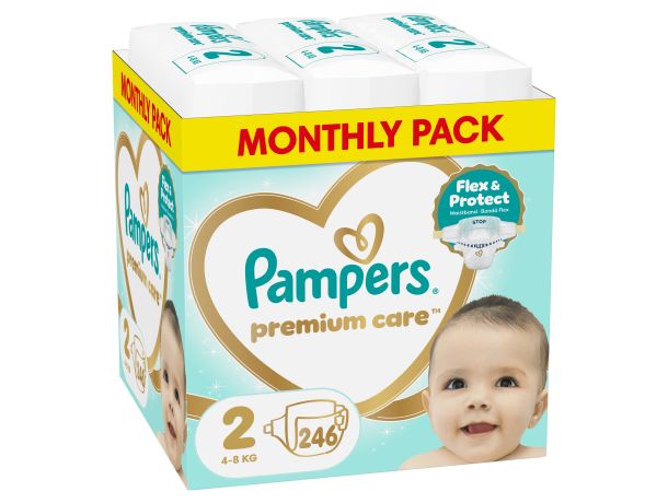 PAMPERS PELENE PREMIUM MSB 2 246 kom-NOVO