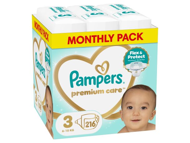 PAMPERS PELENE PREMIUM MSB 3 216 kom-NOVO